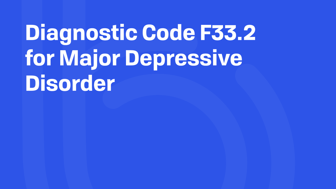 Criteria and Diagnosis: Understanding Depressive Disorders within the F33.2 Diagnostic Code
